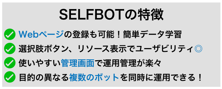 3分でわかる！GPT連携「SELFBOT」の特徴と活用法 - SELF （セルフ）株式会社｜生成AI、ChatGPT、AIチャットボット、RAGの開発